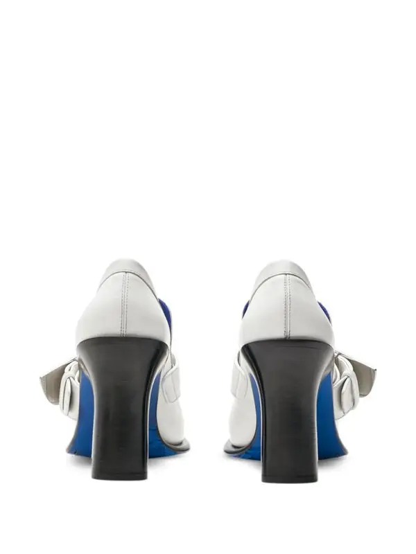 Burberry London Shield High-heel Pumps - White