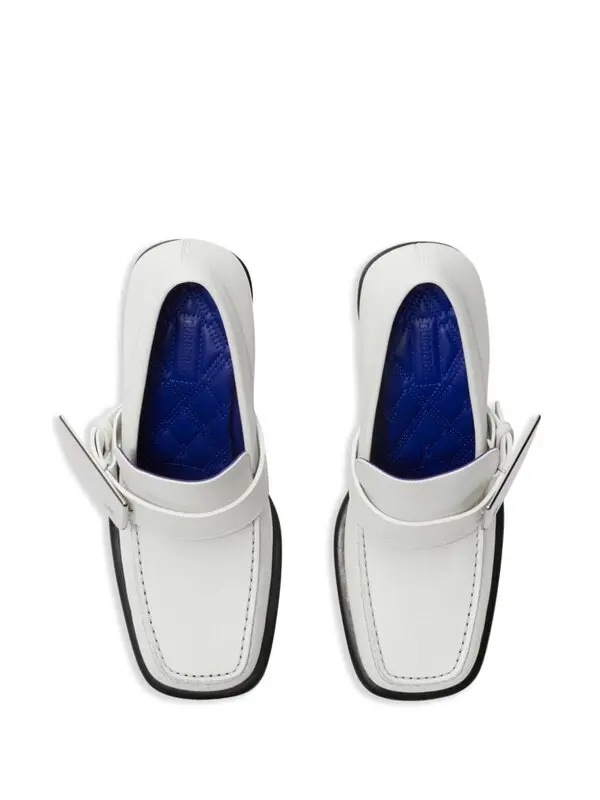 Burberry London Shield High-heel Pumps - White