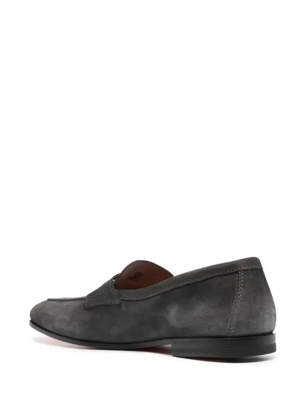 Santoni Carlo Suede Loafers - Grey