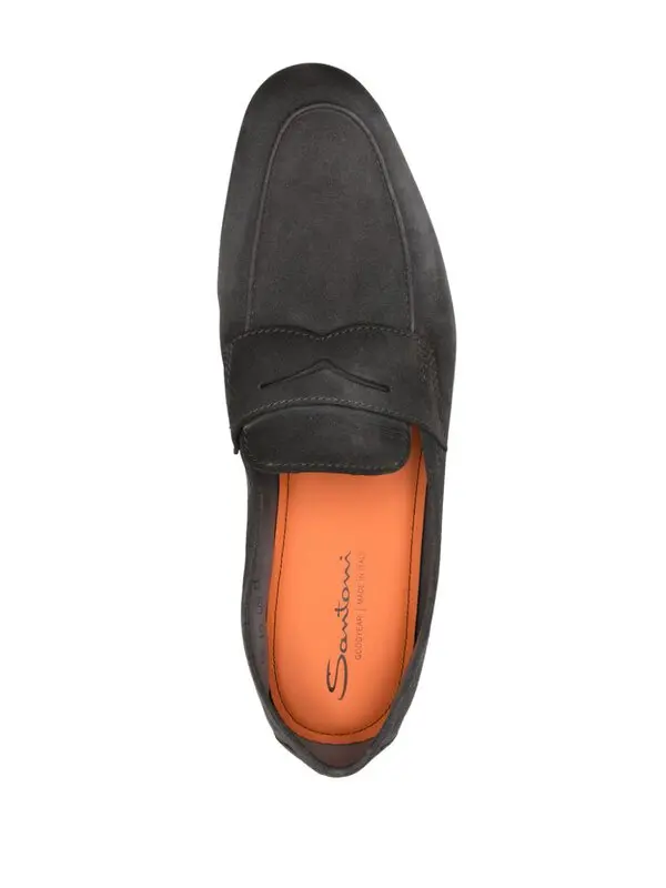 Santoni Carlo Suede Loafers - Grey
