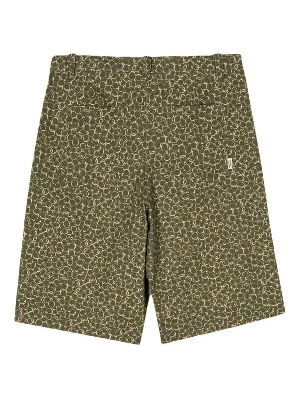 Maison Kitsuné Floral-print Bermuda Shorts