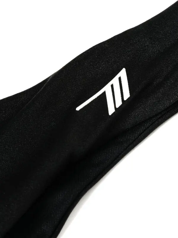 Attico Rubberised-logo Bandeau Bikini