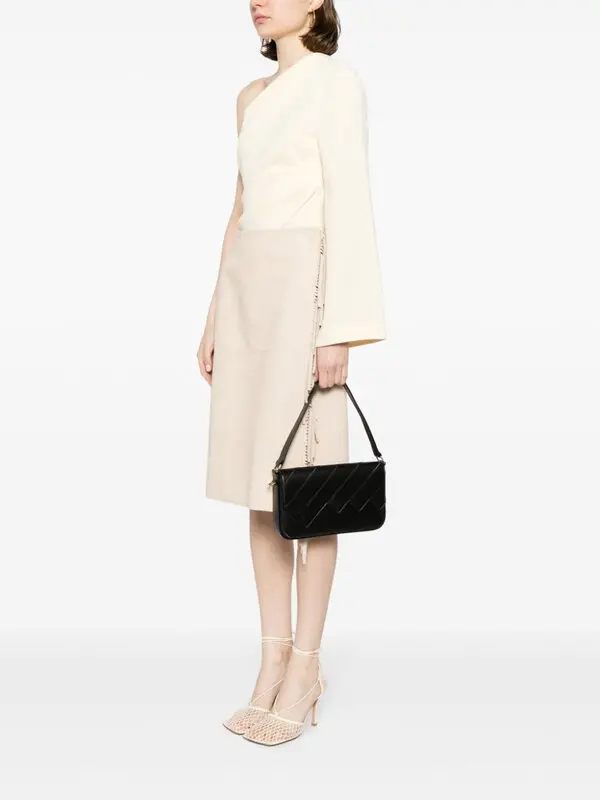 Missoni Flap Wave Leather Shoulder Bag