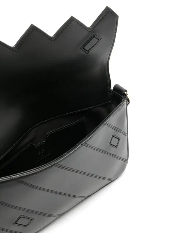 Missoni Flap Wave Leather Shoulder Bag