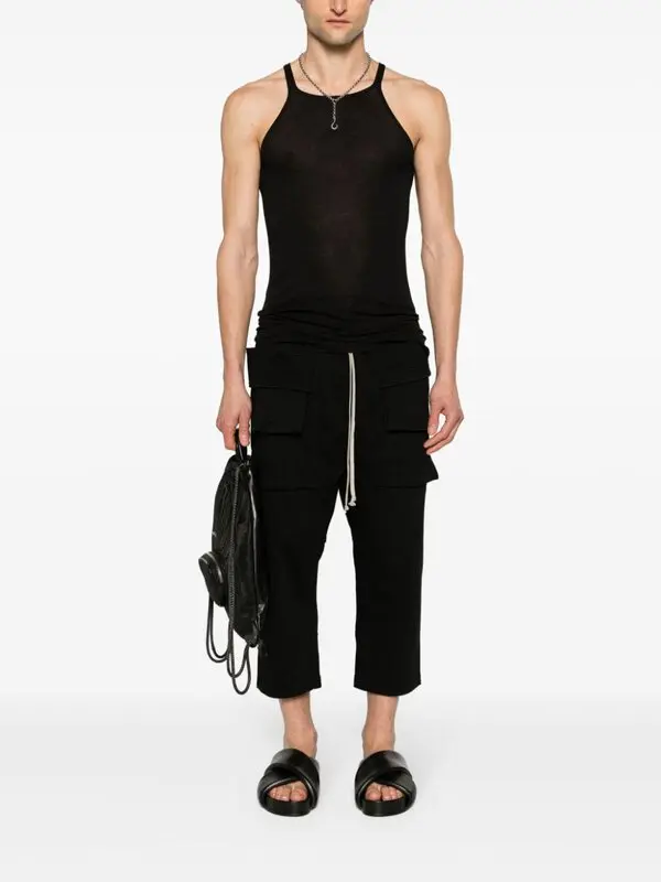 Rick Owens Racerback Cotton Tank Top
