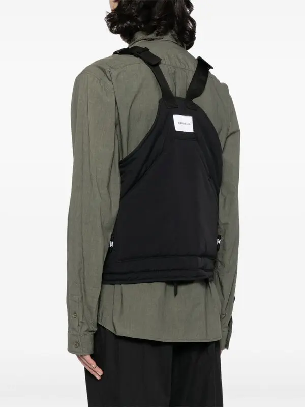 MAKAVELIC Logo Patch Zip-up Vest