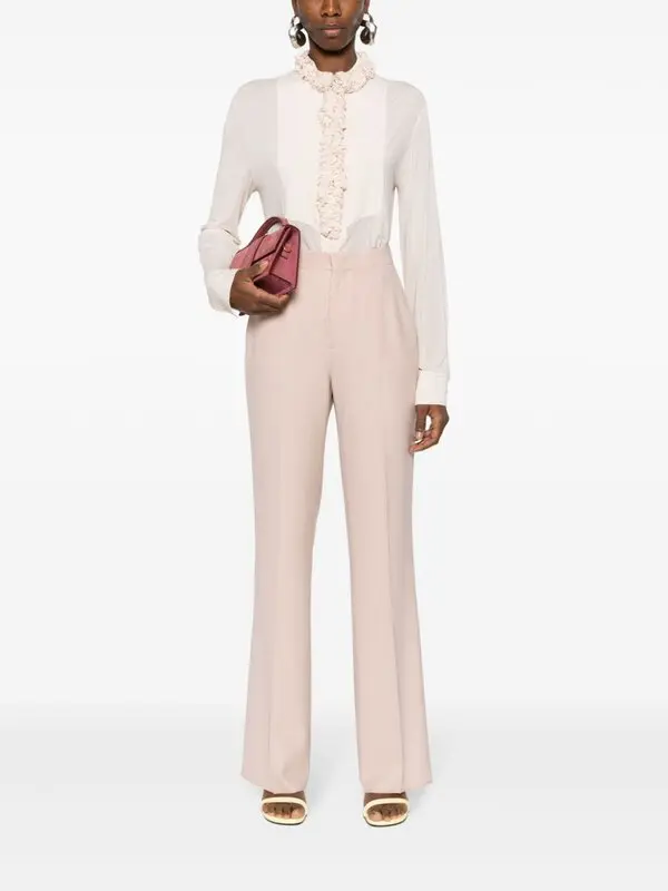 Philosophy Di Lorenzo Serafini Ruffle-detal Semi-sheer Blouse