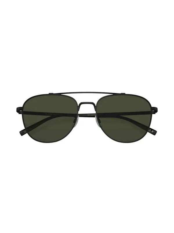 Oliver Spencer Rivetti Pilot-frame Sunglasses - Black