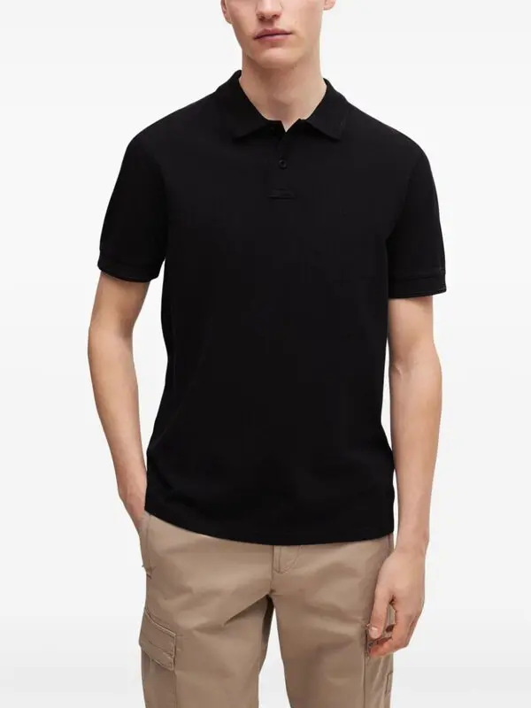 BOSS Logo-print Cotton Polo Shirt