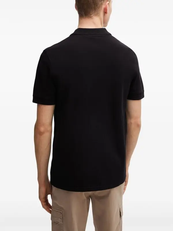 BOSS Logo-print Cotton Polo Shirt
