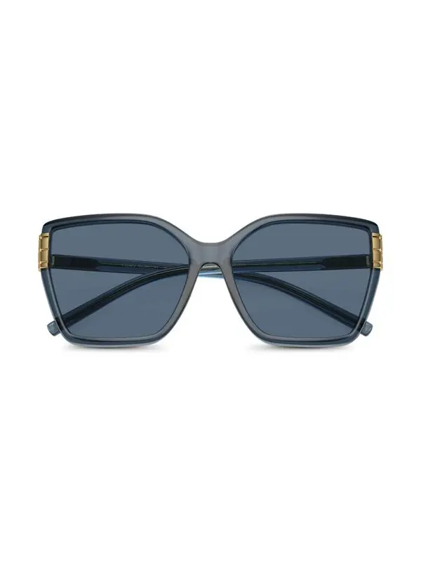 Tory Burch Eleanor Oversize-frame Sunglasses - Blue