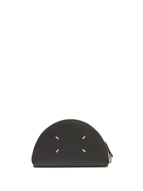 MAISON MARGIELA Micro Halfmoon Leather Clutch - Black