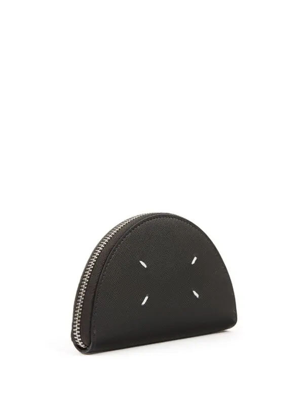 MAISON MARGIELA Micro Halfmoon Leather Clutch - Black