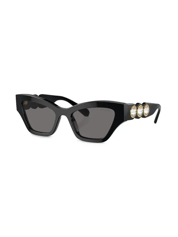 SWAROVSKI Crystal-embellished Cat-eye Sunglasses - Black
