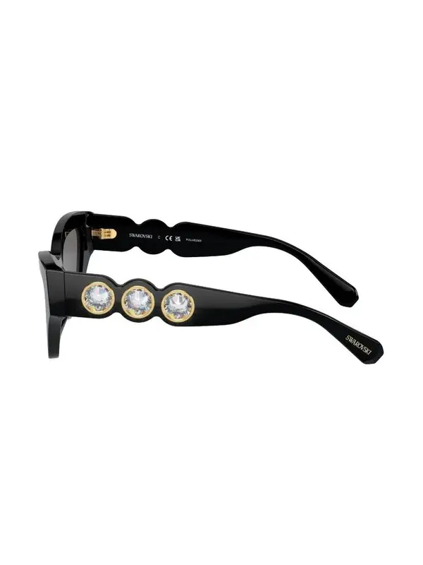 SWAROVSKI Crystal-embellished Cat-eye Sunglasses - Black