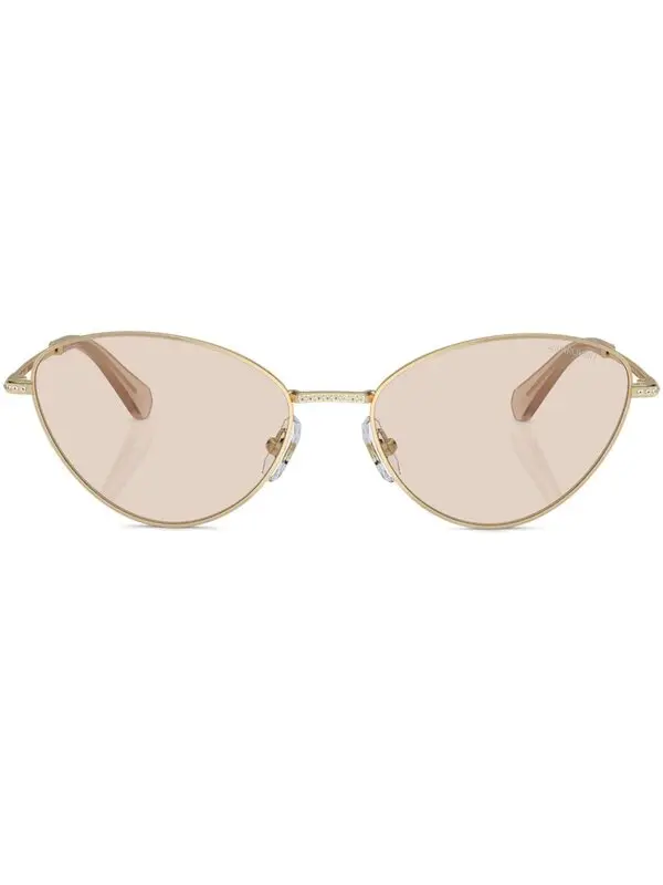 SWAROVSKI Crystal-embellished Cat-eye Sunglasses - Gold