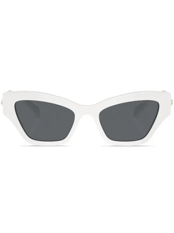 SWAROVSKI Crystal-embellished Cat-eye Sunglasses - White