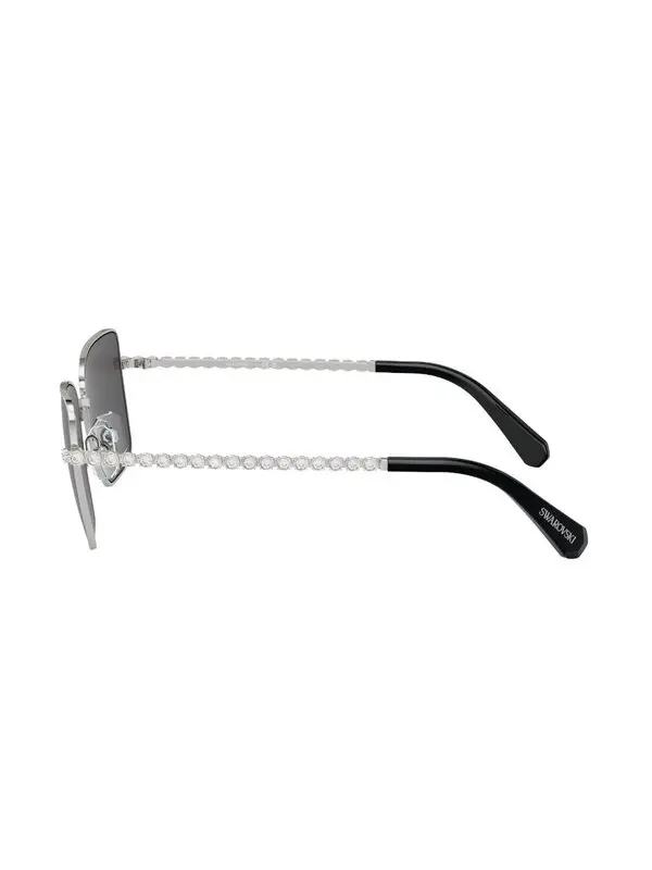 SWAROVSKI Crystal-embellished Sunglasses - Silver