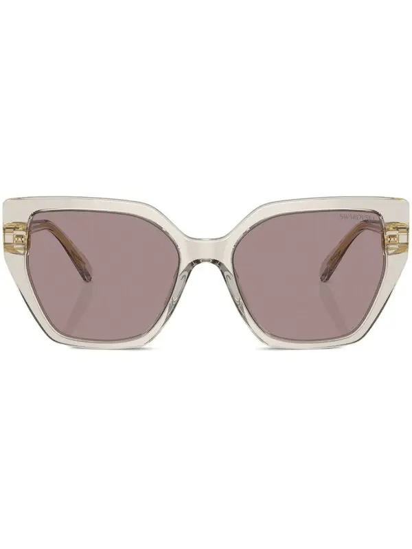 SWAROVSKI Crystal-embellished Cat-eye Sunglasses - Neutrals