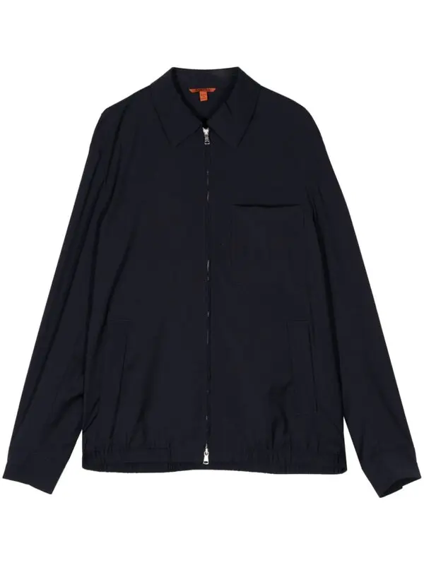 Barena Venezia Zip-up Wool Shirt Jacket