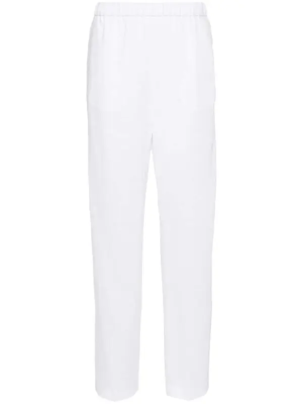 Fabiana Filippi Chambray Tapered Trousers - White