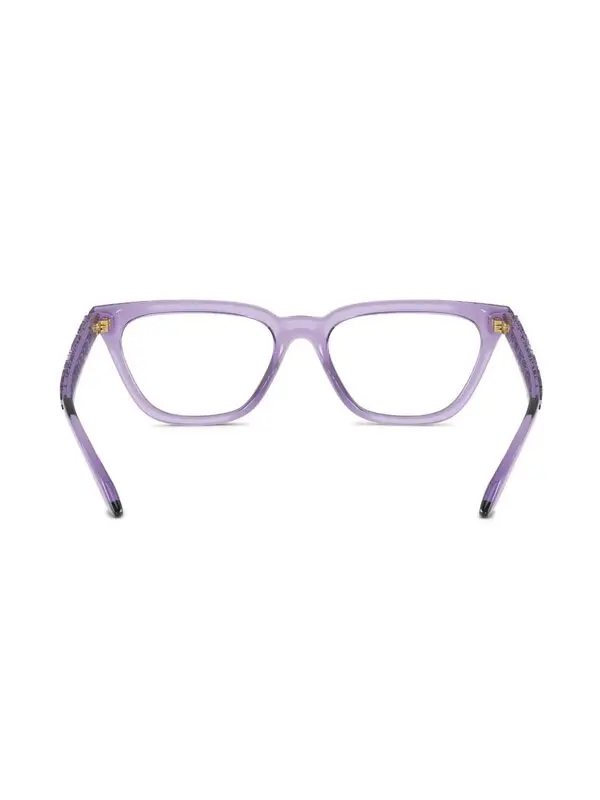 Versace Greca-embossed Cat-eye Glasses