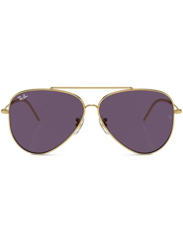 Ray-ban Aviator Reverse Sunglasses - Gold