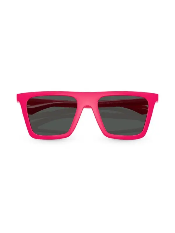 Versace Greca-detail Square-frame Sunglasses - Pink