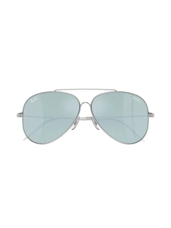 Ray-ban X Lenny Kravitz Aviator Reverse Sunglasses - Silver