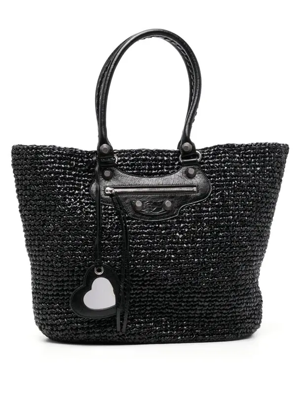 Balenciaga Large Le Cagole Panier Tote Bag - Black
