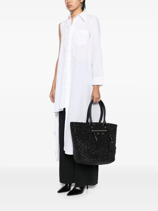 Balenciaga Large Le Cagole Panier Tote Bag - Black