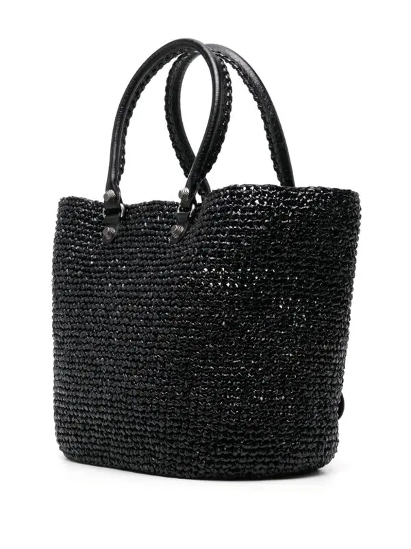 Balenciaga Large Le Cagole Panier Tote Bag - Black