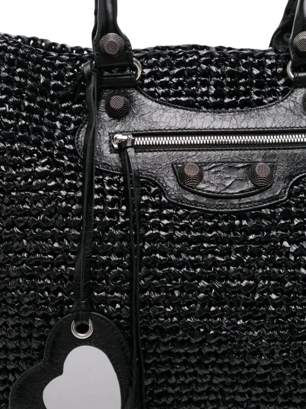 Balenciaga Large Le Cagole Panier Tote Bag - Black