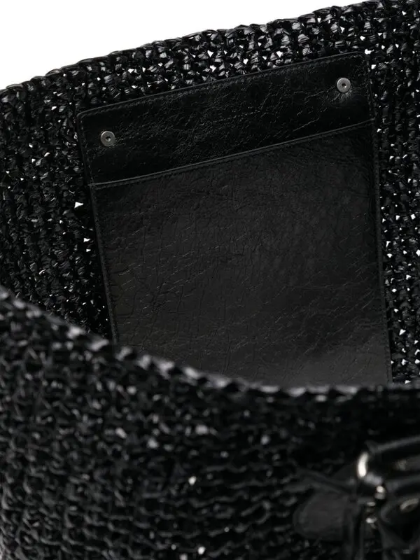 Balenciaga Large Le Cagole Panier Tote Bag - Black