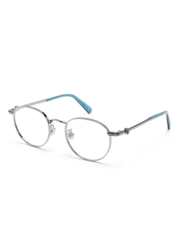 Moncler Round Frame Glasses - Silver