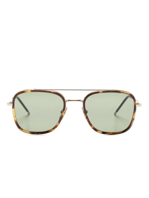 Thom Browne Pilot-frame Sunglasses - Brown