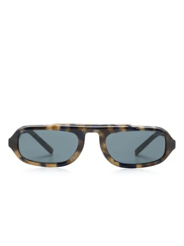 Giorgio Armani Oval-frame Sunglasses - Brown