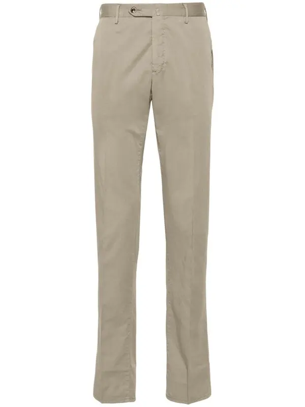 PT TORINO Tapered-leg Cotton-blend Chino Trousers
