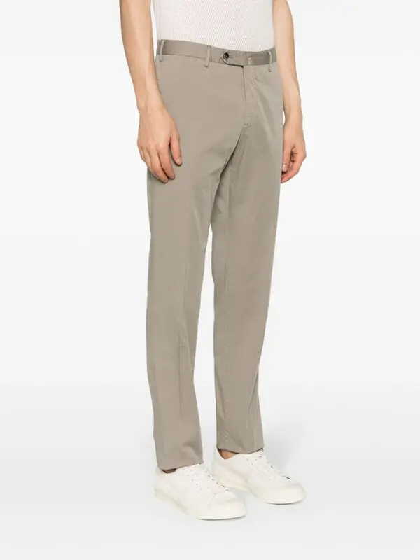 PT TORINO Tapered-leg Cotton-blend Chino Trousers
