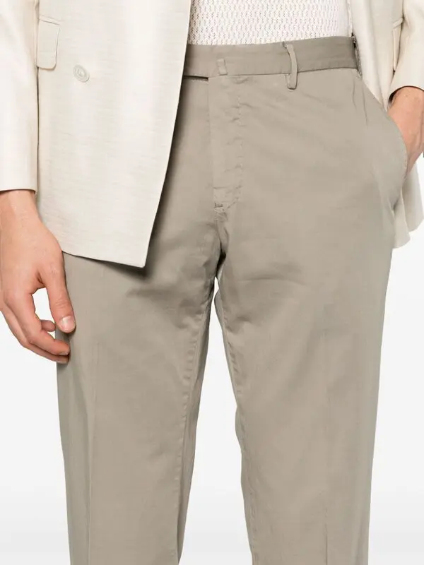 PT TORINO Tapered-leg Cotton-blend Chino Trousers