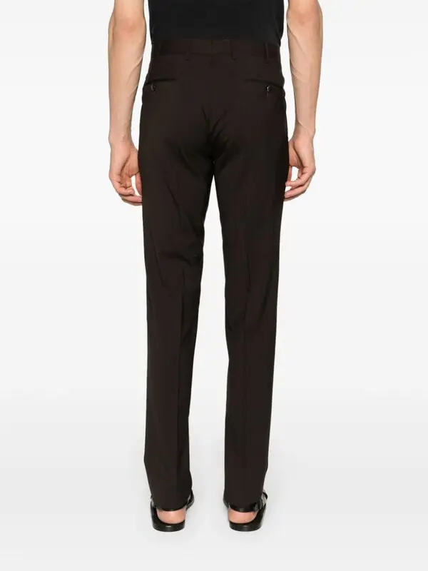 PT TORINO Mid-rise Slim-fit Trousers - Brown