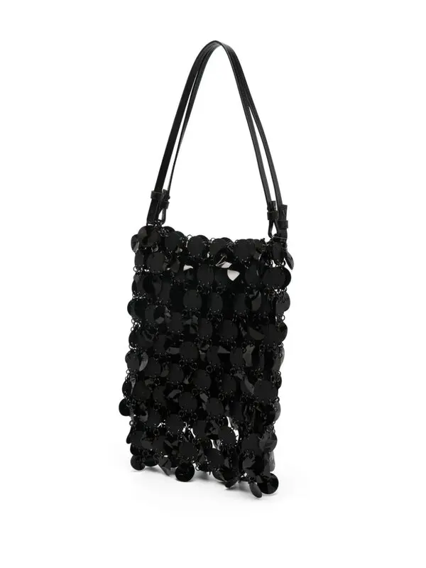 Rabanne Disc-Embellished Tote Bag - Black | Editorialist