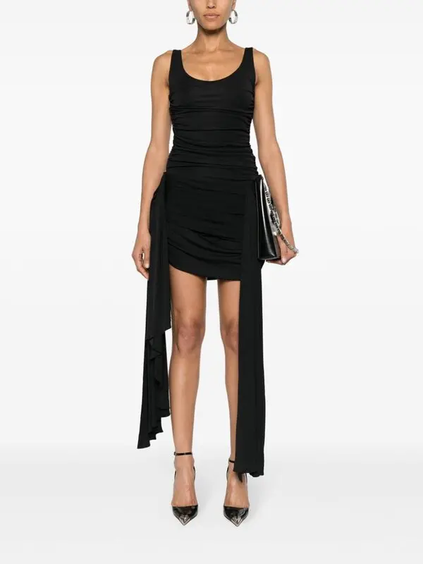 MUGLER Draped Mini Dress