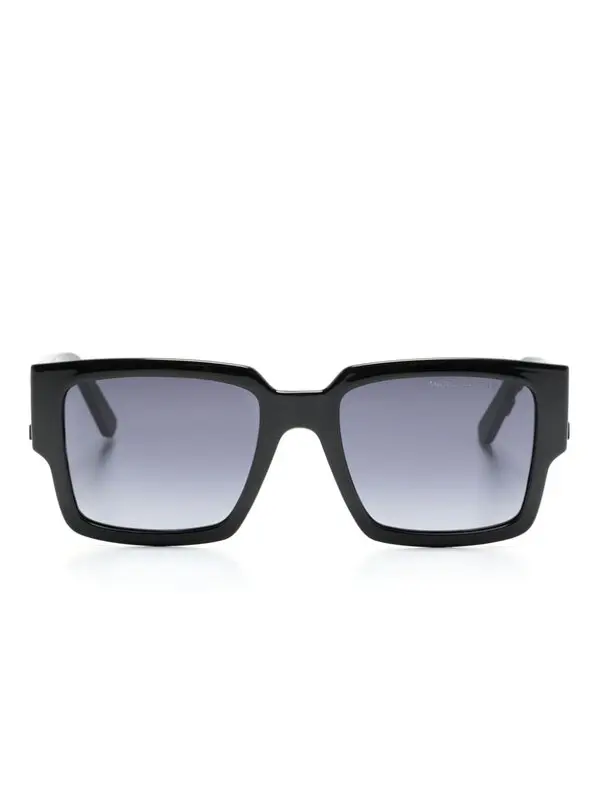 Marc Jacobs Bold Logo Square-frame Sunglasses - Black