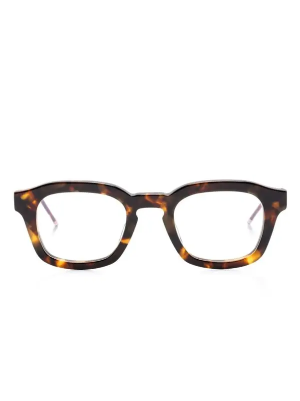 Thom Browne Wayfarer-frame Glasses - Brown