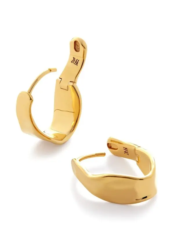 Monica Vinader Sculpted Hoop Earrings