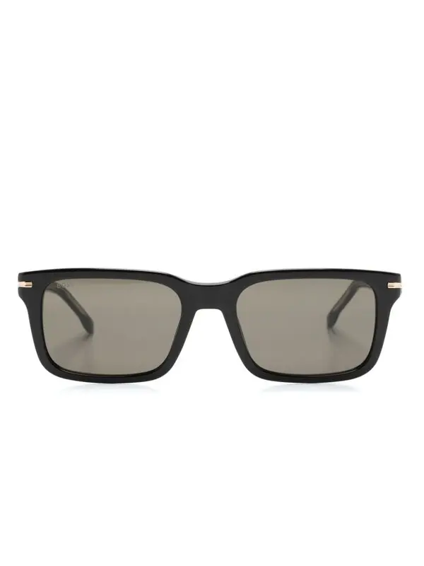 BOSS Rectangle-frame Sunglasses - Black