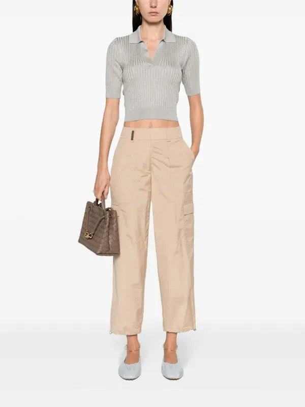 Peserico High-waisted Tapered Trousers