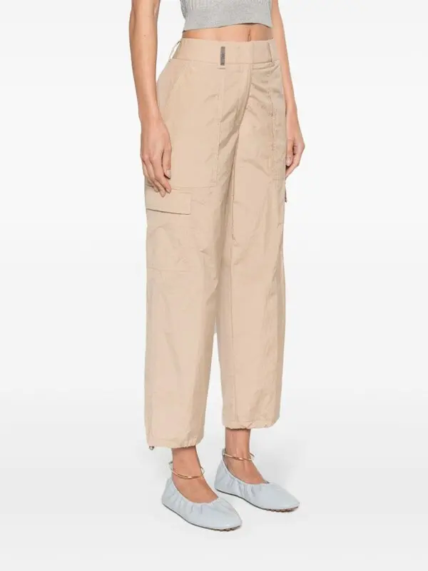 Peserico High-waisted Tapered Trousers