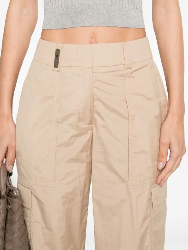 Peserico High-waisted Tapered Trousers